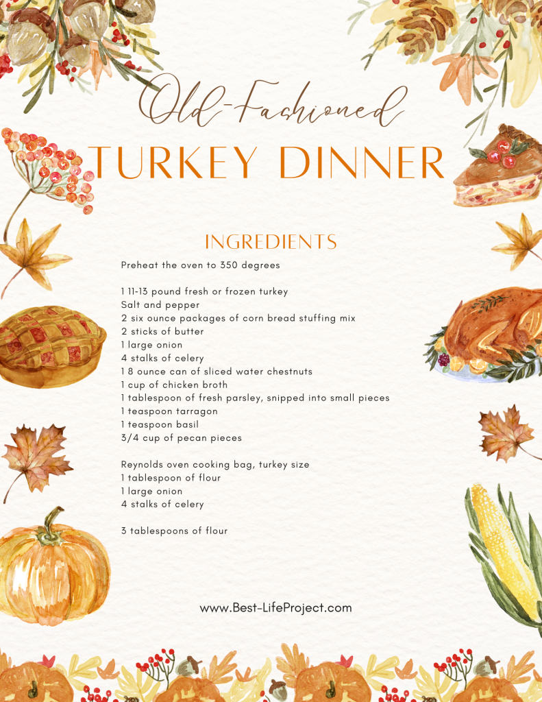 Perfect Thanksgiving Dinner The Best Life Project